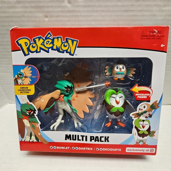 Nintendo | Toys | New Pokemon Multi Pack Arrow Launching Action Rowlet ...